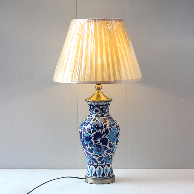 Ceramic Blue potry Raim | Home Decor Lampify